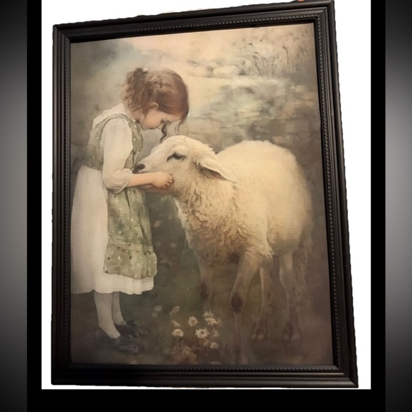 boutique | Accents | Little Shepherdess Framed 8x Print Of Vintage ...